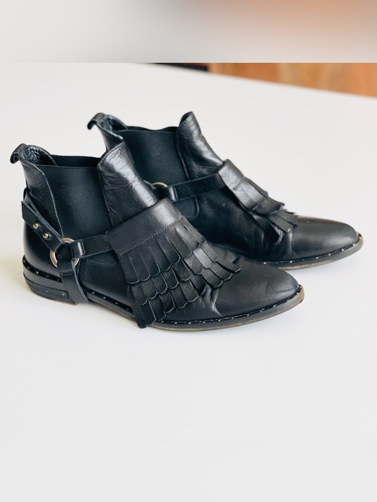 Freda Salvador | Shoes | Freda Salvador Size 75 Genuine Leather Black ...